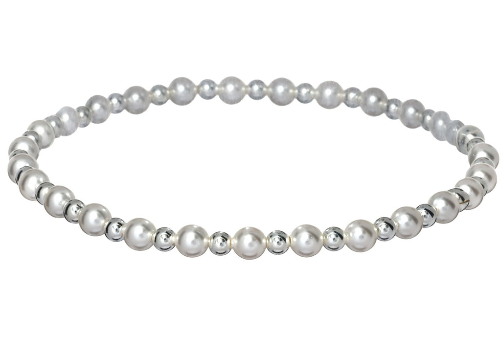 May 14k Gold Filled And Pearl Beaded Bracelet Bara Boheme
