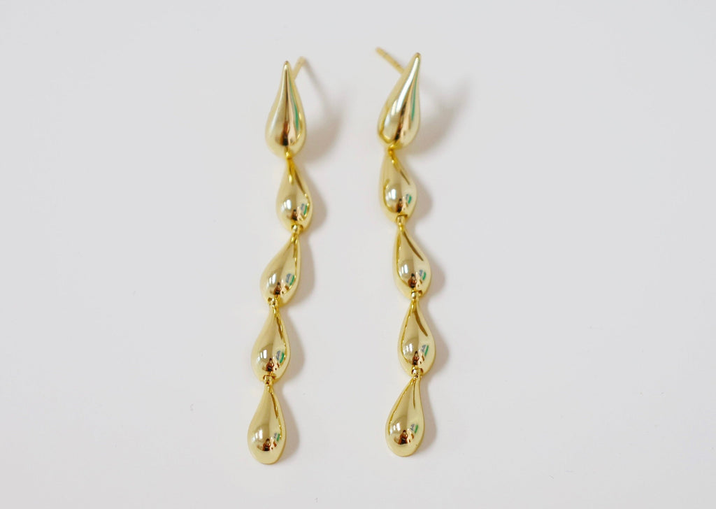 "ZOEY" Long Teardrop Earrings – Bara Boheme